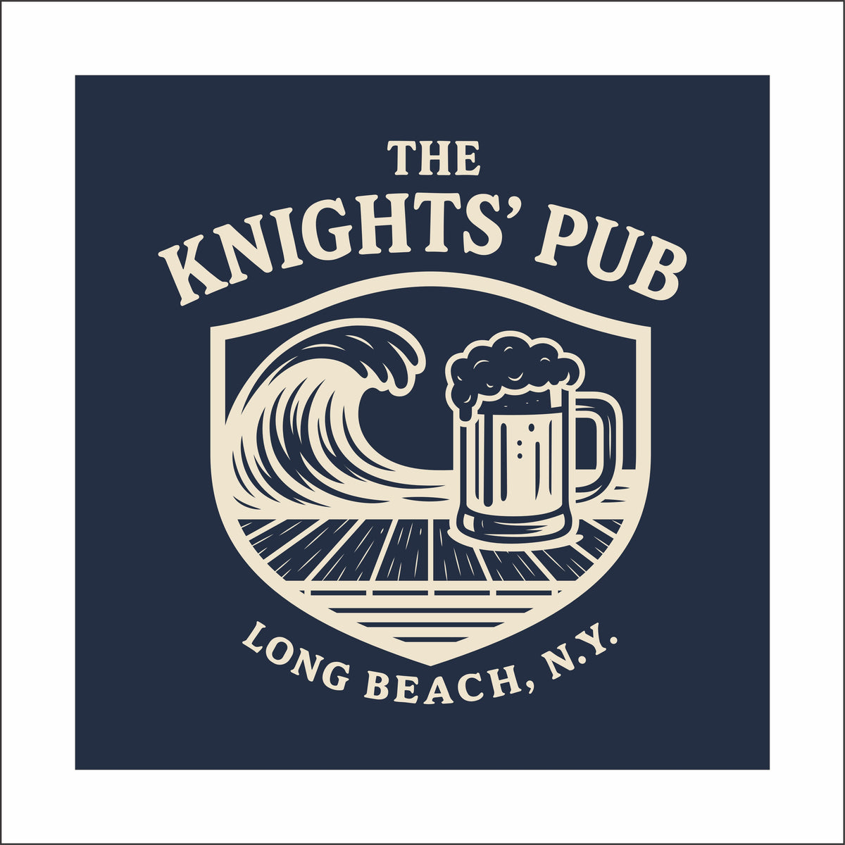 The Knights' Pub - Long Beach, NY – barmerch.com